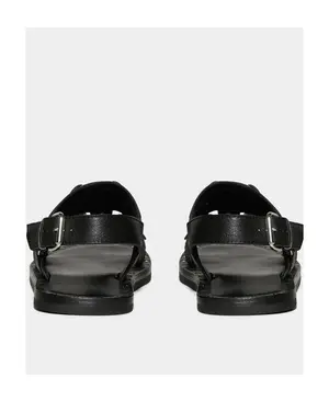 Dsquared2 Studded Calf-leather Flat Sandals