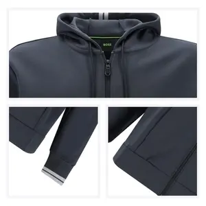 Hugo Boss Zip-up Drawstring Hoodie