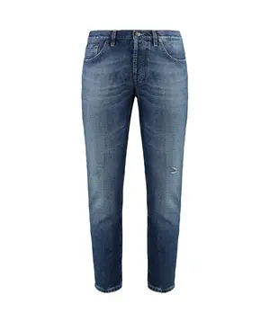 DONDUP Brighton 5 Pocket Straight Jeans - Blue