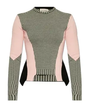 Alexander McQueen Panelled Asymmetric Jumper