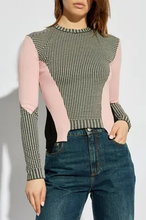 Alexander McQueen Panelled Asymmetric Jumper