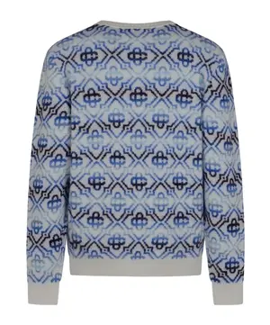 Casablanca Monogram Knit Jumper - Gray