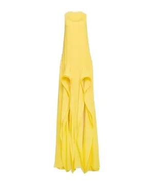 Alaïa Georgette Ruffle Dress