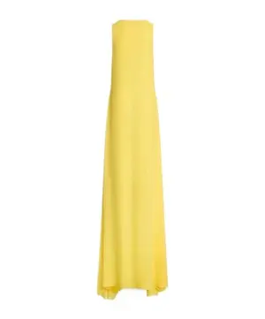 Alaïa Georgette Ruffle Dress