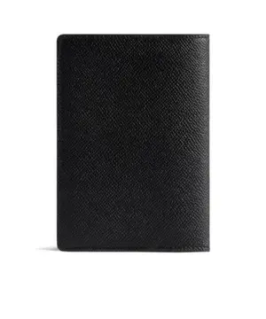 Balenciaga Logo Printed Passport Holder - Black