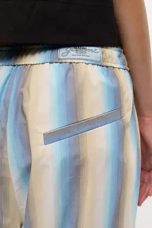 GANNI Ombre Stripe Elasticated Waistband Trousers - No