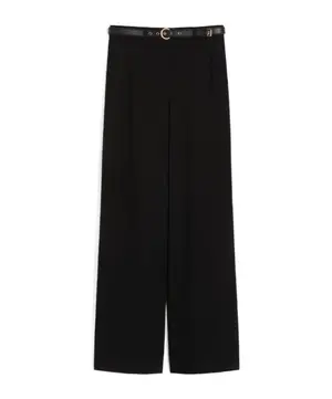Max Mara Belted Trousers - Black
