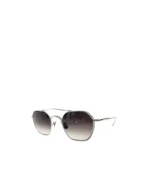 Matsuda Geometric Aviator Sunglasses - Black