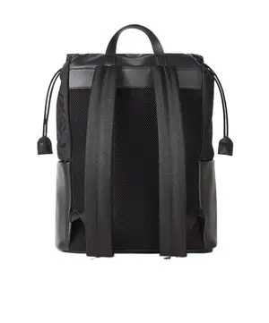 Fendi Flux Ff Motif Drawstring Backpack - Black