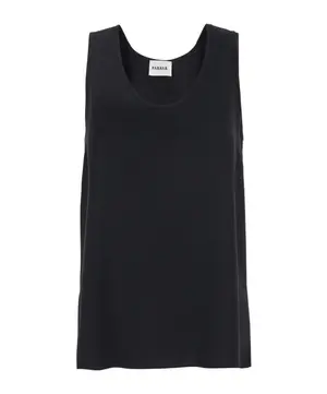 P.a.r.o.s.h Crewneck Sleeveless Tank Top - Black