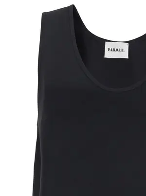 P.a.r.o.s.h Crewneck Sleeveless Tank Top - Black
