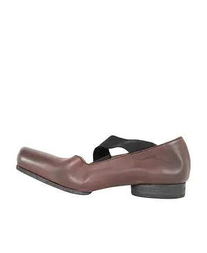 UMA WANG Crossover Strap Ballerina Flats - Brown