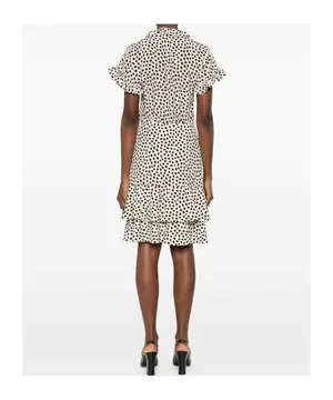 Chloé All-over Printed Ruffled Skirt - White