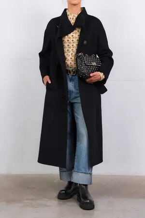 Valentino Garavani Double-breasted High Neck Coat