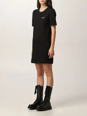 Moschino Round Neck Short-sleeved Dress