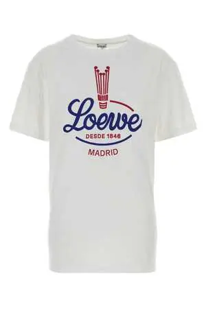 Loewe Graphic-print Crewneck T-shirt - White