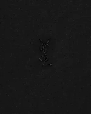 Saint Laurent Cassandre Buttoned Straight Hem Shirt