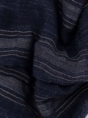 Brunello Cucinelli Stripe Frayed Edge Scarf