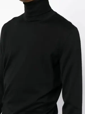 Zegna Long-sleeved Turtleneck Jumper - Black