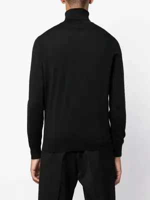 Zegna Long-sleeved Turtleneck Jumper - Black