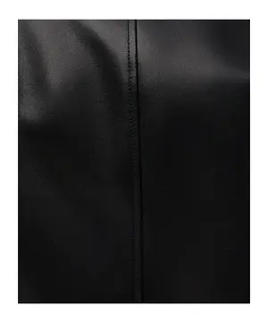 Loewe Elasticated Zipped Leather Jacket - Black