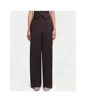 Simkhai Tavar Wide Leg Pants - Espresso