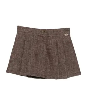 IL GUFO Pleated Mini Skirt