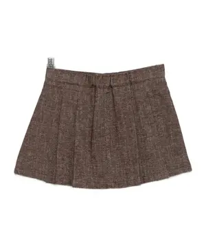 IL GUFO Pleated Mini Skirt