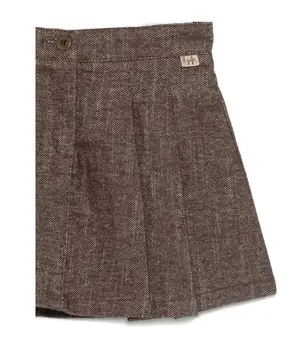 IL GUFO Pleated Mini Skirt