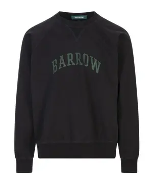 BARROW Glitter Logo Sweatshirt - Black