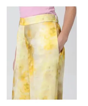 Pinko Faded Floral Wide Leg Palazzo Trousers