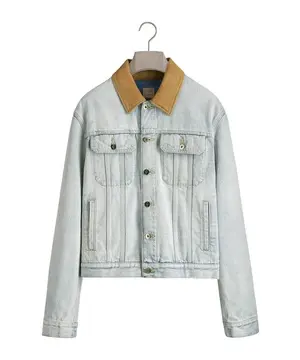Dior Denim Jacket With Corduroy Collar - No