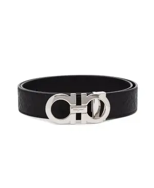 FERRAGAMO Gancini Belt - Black