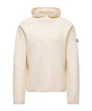 Moncler Jil Sander Knitted Hoodie - White