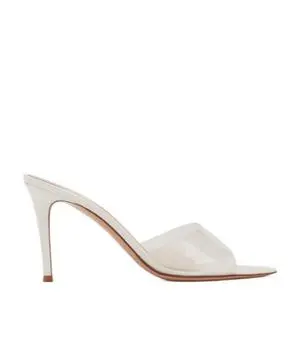 GIANVITO ROSSI Logo High-heeled Sandals - White