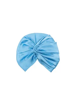 JENNIFER BEHR Twisted Satin Turban - Blue