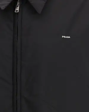 Prada Logo Detailed Zip-up Jacket