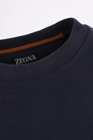 Zegna Raised-logo Crewneck Sweatshirt