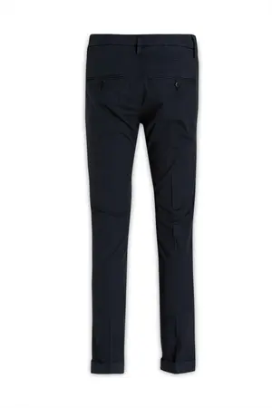 DONDUP Turn-up Tapered Trousers - Black