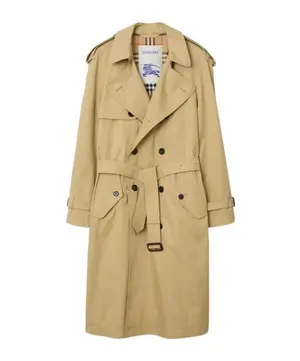 Burberry Double Breasted Belted Trench Coat - Hamper