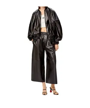 Loewe Nappa Leather Bomber Jacket With Anagram Clasp