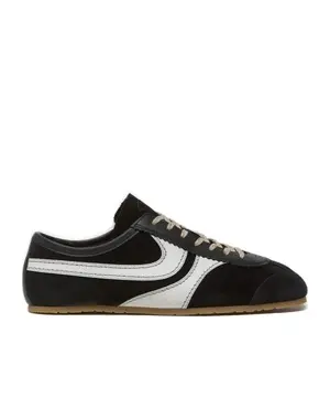 Dries Van Noten Contrast Panel Low-top Sneakers - Black