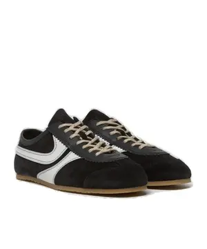 Dries Van Noten Contrast Panel Low-top Sneakers - Black