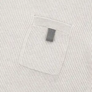 Brunello Cucinelli Long Sleeve Ribbed Knit Sweater With Pocket Detail