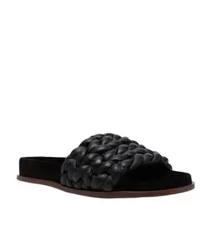 Chloé Braided Logo Slide Sandals