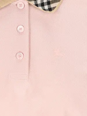 Burberry Checked Collar Polo Shirt - Bouquet