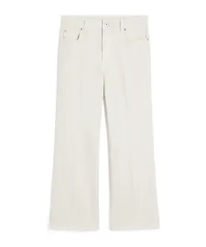 Max Mara Polonia Logo Patch Flared Pants