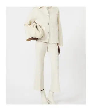 Max Mara Polonia Logo Patch Flared Pants