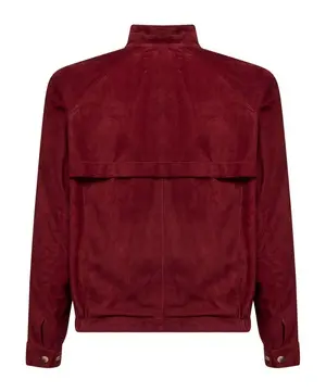 Brunello Cucinelli Stand Collar Unlined Jacket - Red