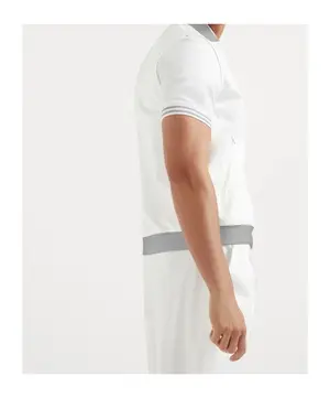 Brunello Cucinelli Tennis Badge Stripe Sweatshirt